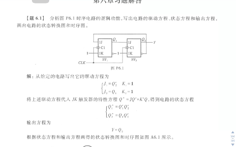 数字电子技术课后习题6-1