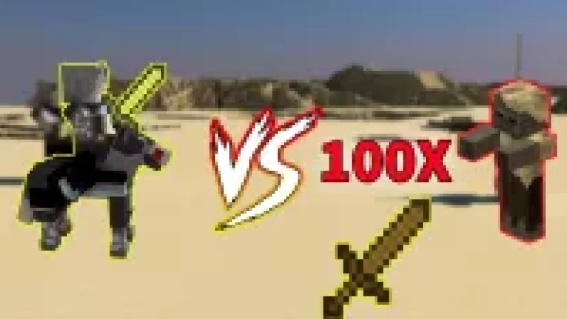 我的世界:一把木剑单挑100只尸壳!这谁顶得住?结局究竟如何?