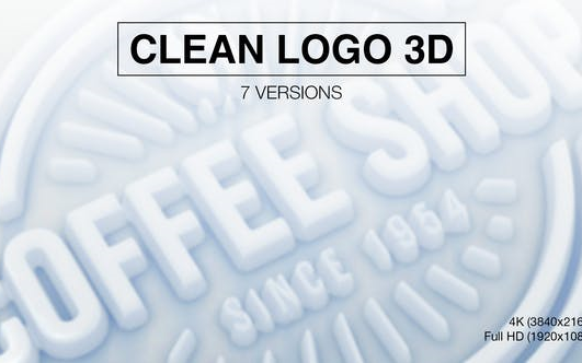 ...店铺标志动态LOGO片头模板logo设计动态徽标视频动态标识视频模板