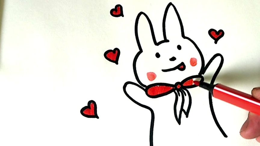 15秒,教你简笔画拥抱小兔子!