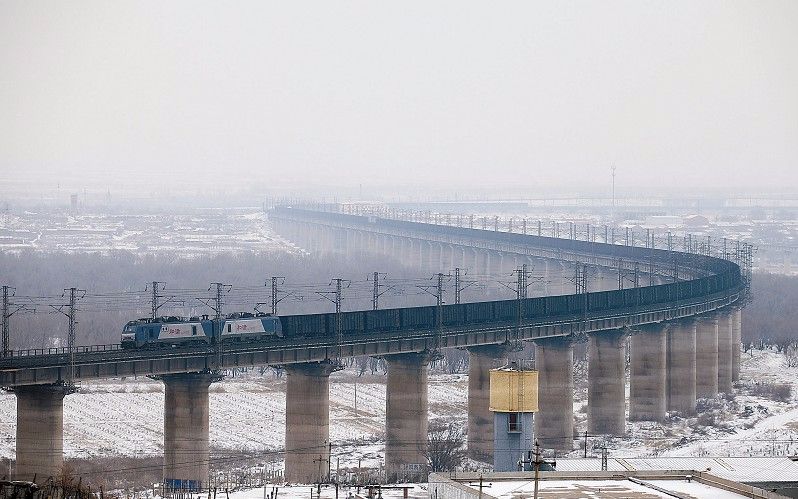 【拍车】新人首发 大秦线重载列车