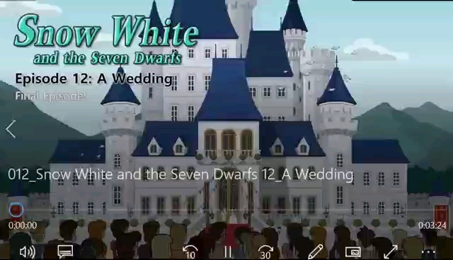 英语分级阅读动画绘本故事白雪公主SnowWhiteAndSevenDwarfs 第12集
