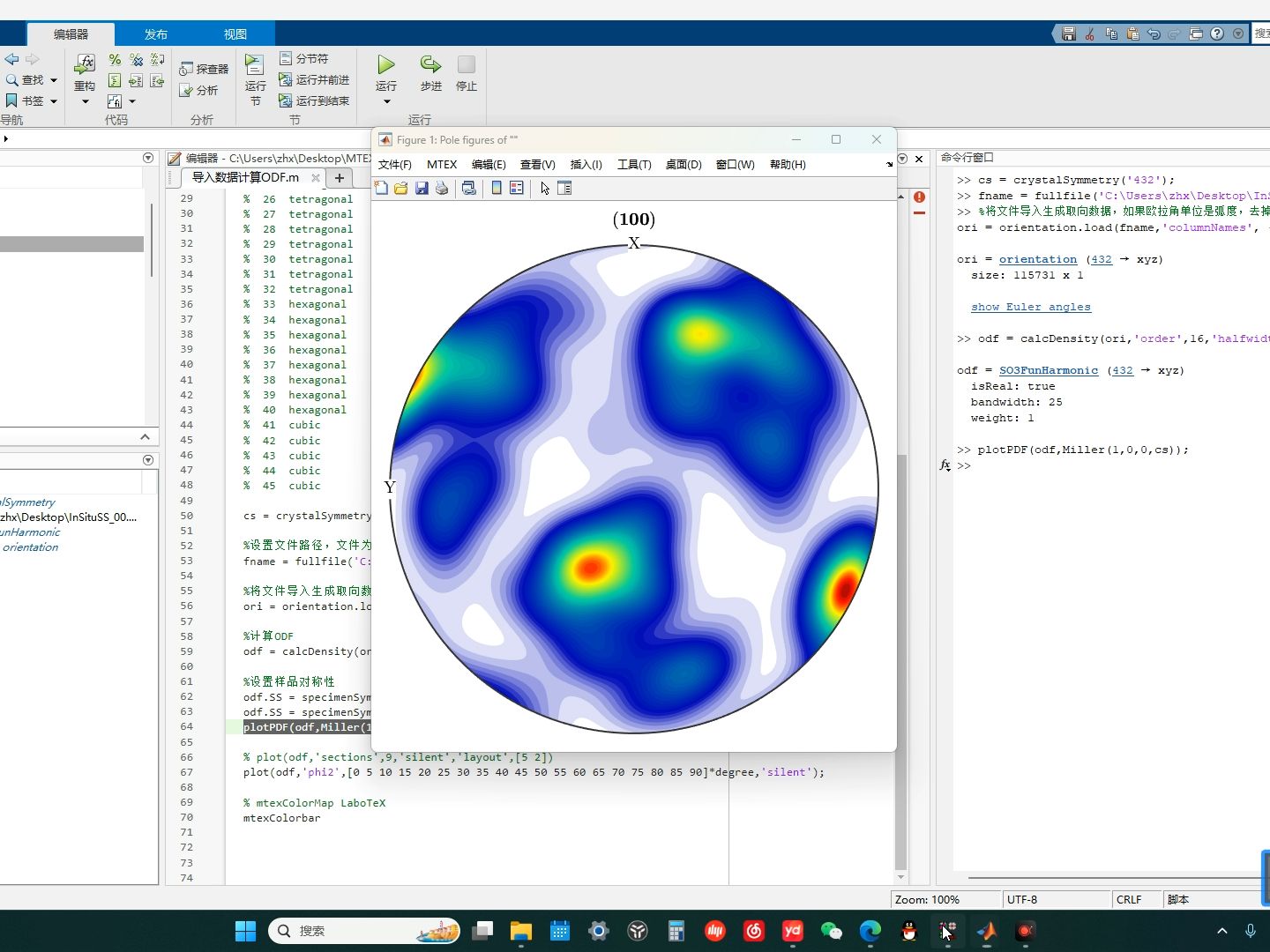 EBSD数据分析——如何利用MTEX计算模拟取向数据的ODF