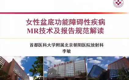 女性盆底功能障碍性疾病MR技术及报告规范解读