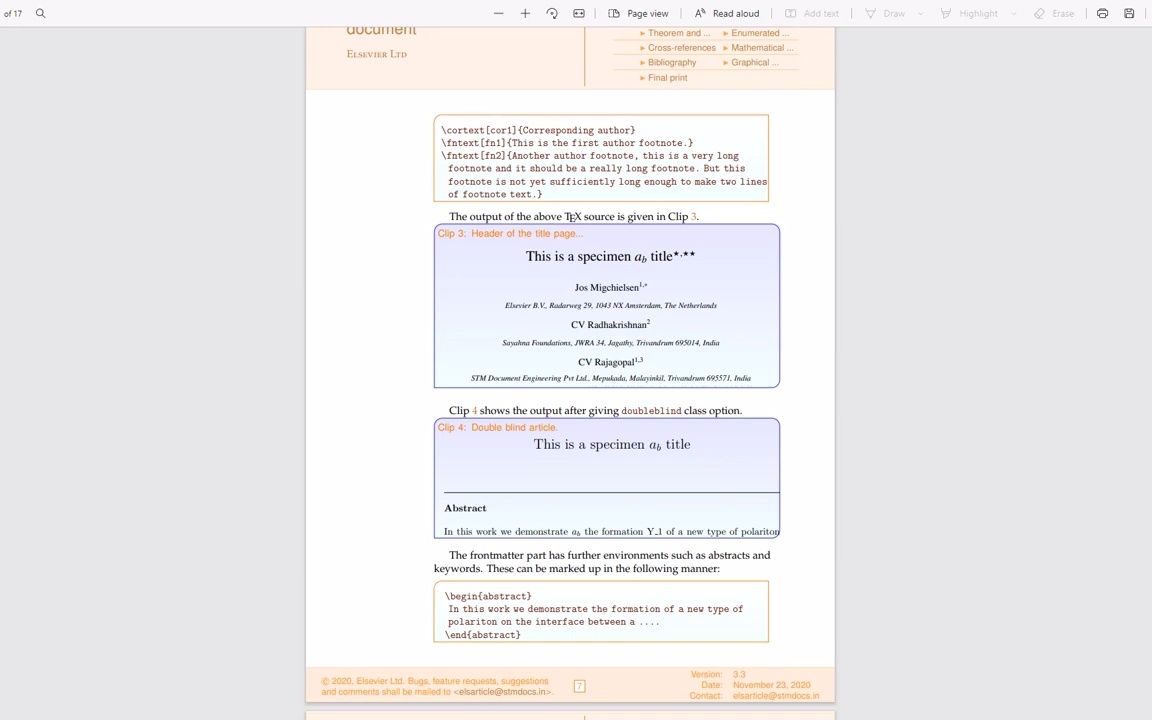 Submitting a LaTeX file in Editorial Manager