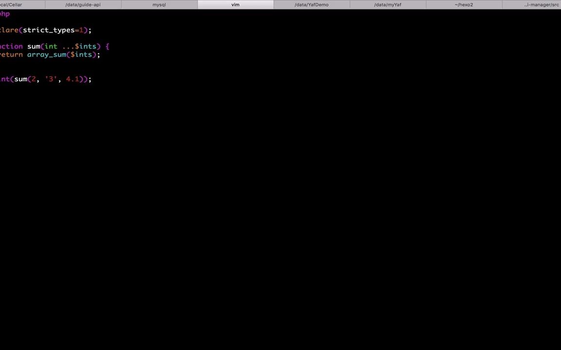 【php分析】PHP7核心实用技术 PHP7的新特性讲解