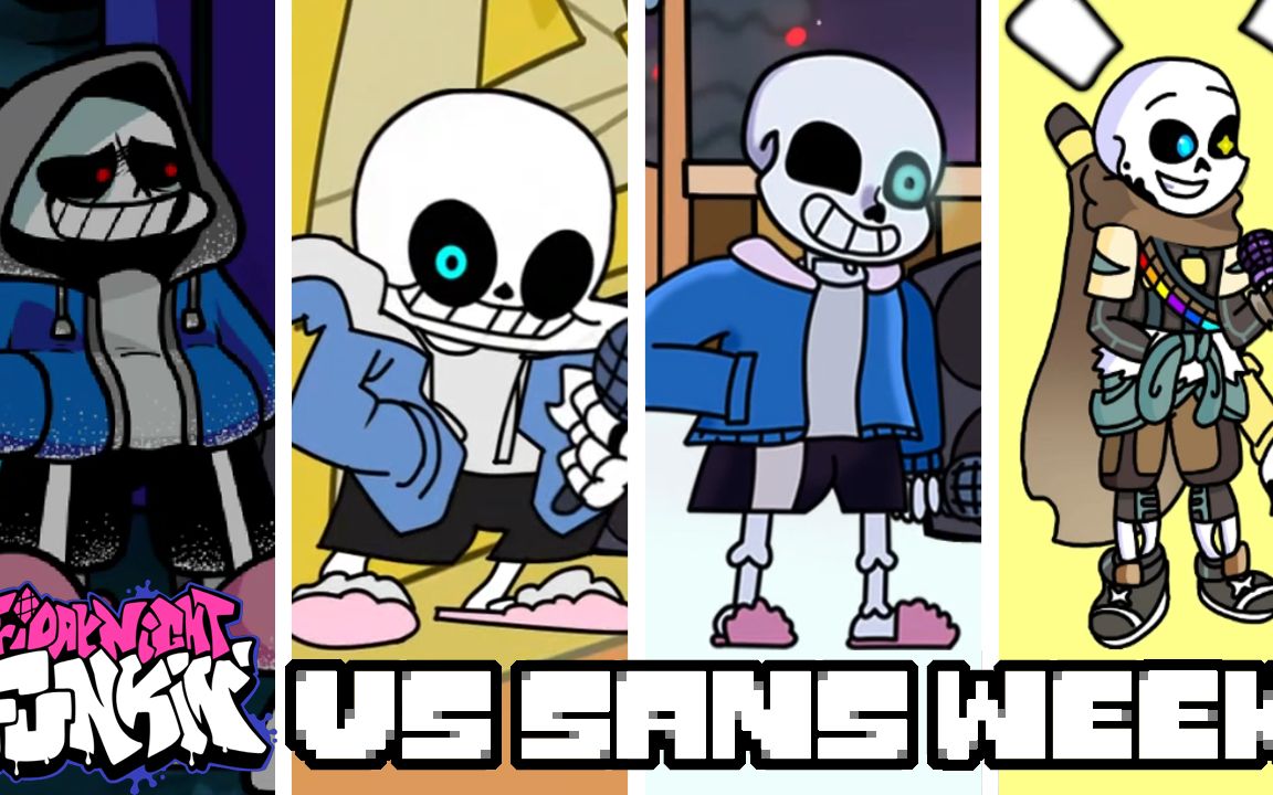 FNF VS Undertale Sans Full Week (试玩) - 周五夜放克 [模組演示]