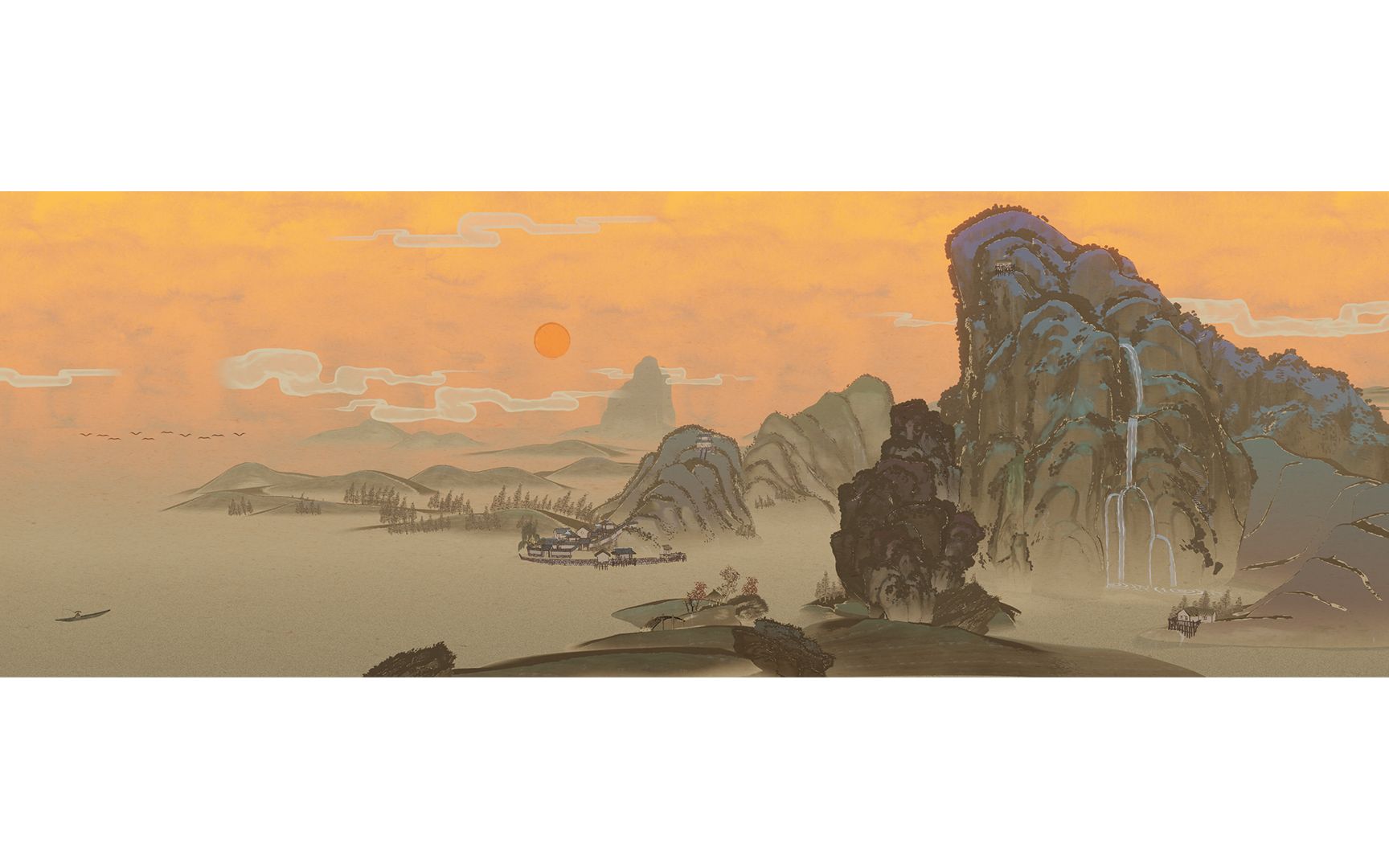 山 水【blender制作】