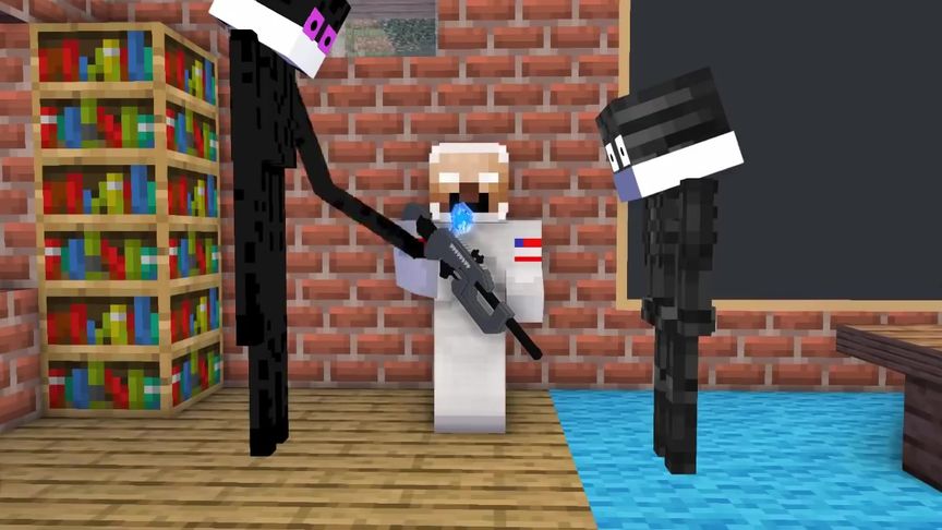 我的世界动画怪物学院学校斗殴