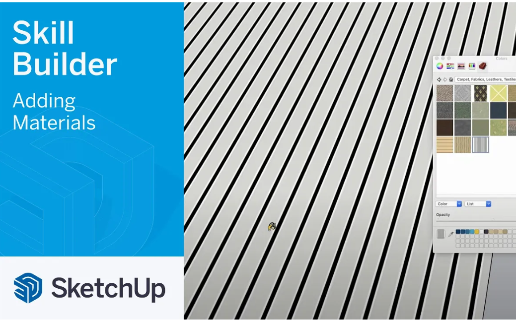 sketchup2021新建材质并添加到材质库 by sketchup 2021.6.1