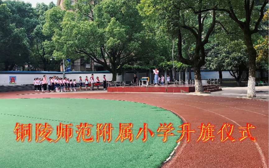 铜陵师范附属小学升旗仪式,倡导保护视力,校长颁发奖状