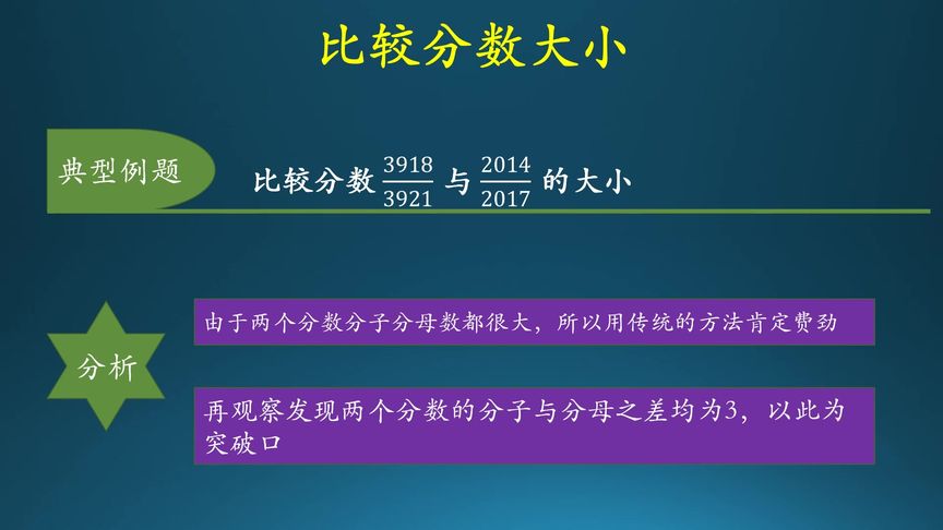 小学分数比较大小初中生都不一定会