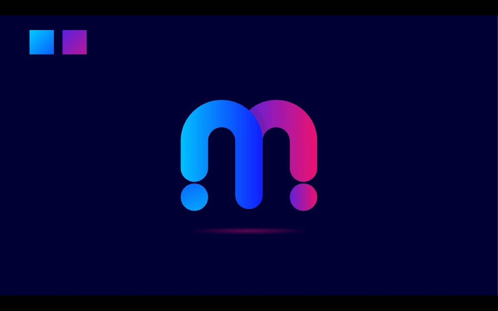 Adobe Illustrator教程:现代M字母标志设计过程