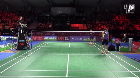 2015年丹麦羽毛球公开赛男子单打(李宗伟VS魏楠)完整低视角版