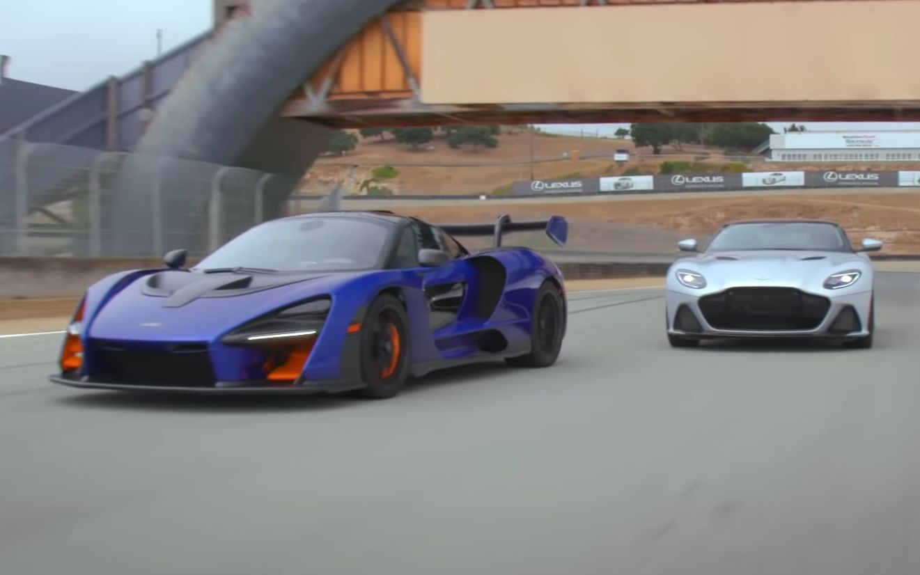 MT测试,迈凯伦塞纳 VS 阿斯顿马丁DBS Superleggera 拉古纳塞卡圈速