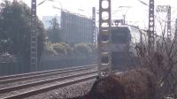 萧甬铁路K422次 绍兴柯桥区柯桥特大桥东侧引桥拍车 萧甬线