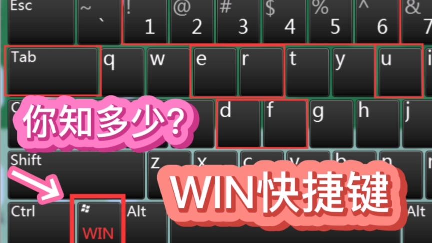 WIN快捷键你知多少?很多我都才发现,真的很好用,快来看看