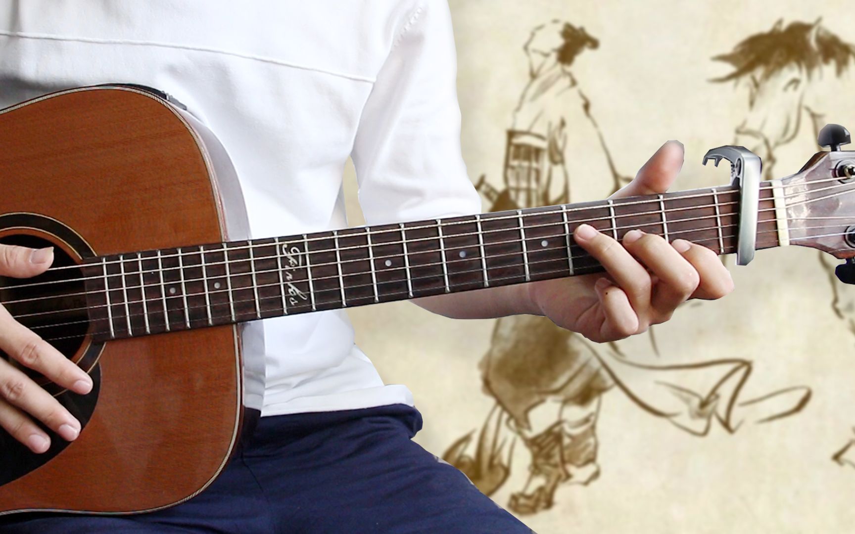 《盗将行》吉他教学 花粥吉他弹唱教学。好听!【阿广敏吉他教学】...