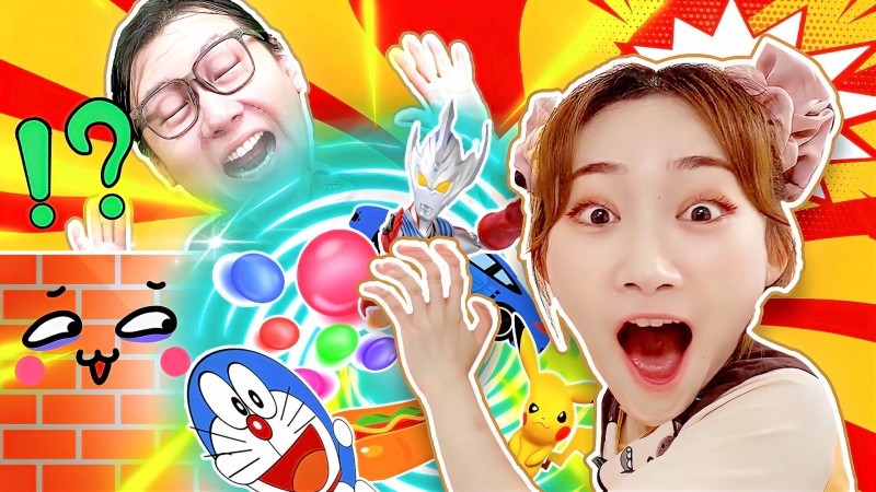 体验哆啦A梦的世界!时空门里一直在下玩具雨!