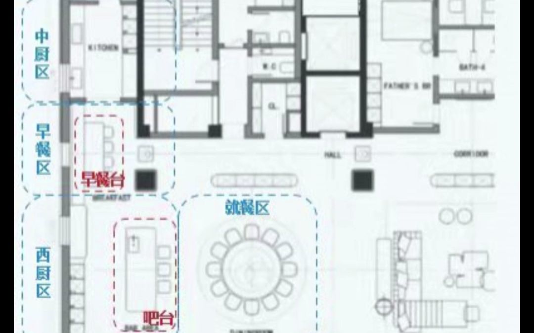 胡乱教程 - 豪宅厨餐厅规划平面设计逻辑-3