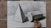 素描几何入门教程素描教程高清视频_铅笔画3d立体画_第二届全国...