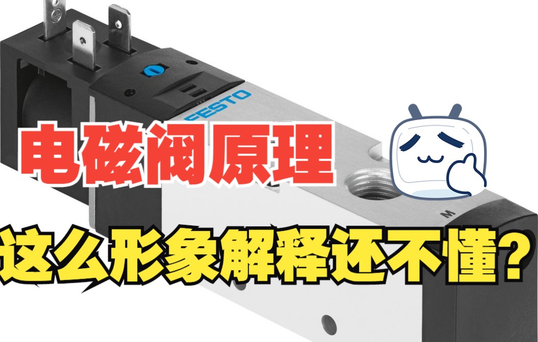直观动画解释电磁阀工作原理符号含义