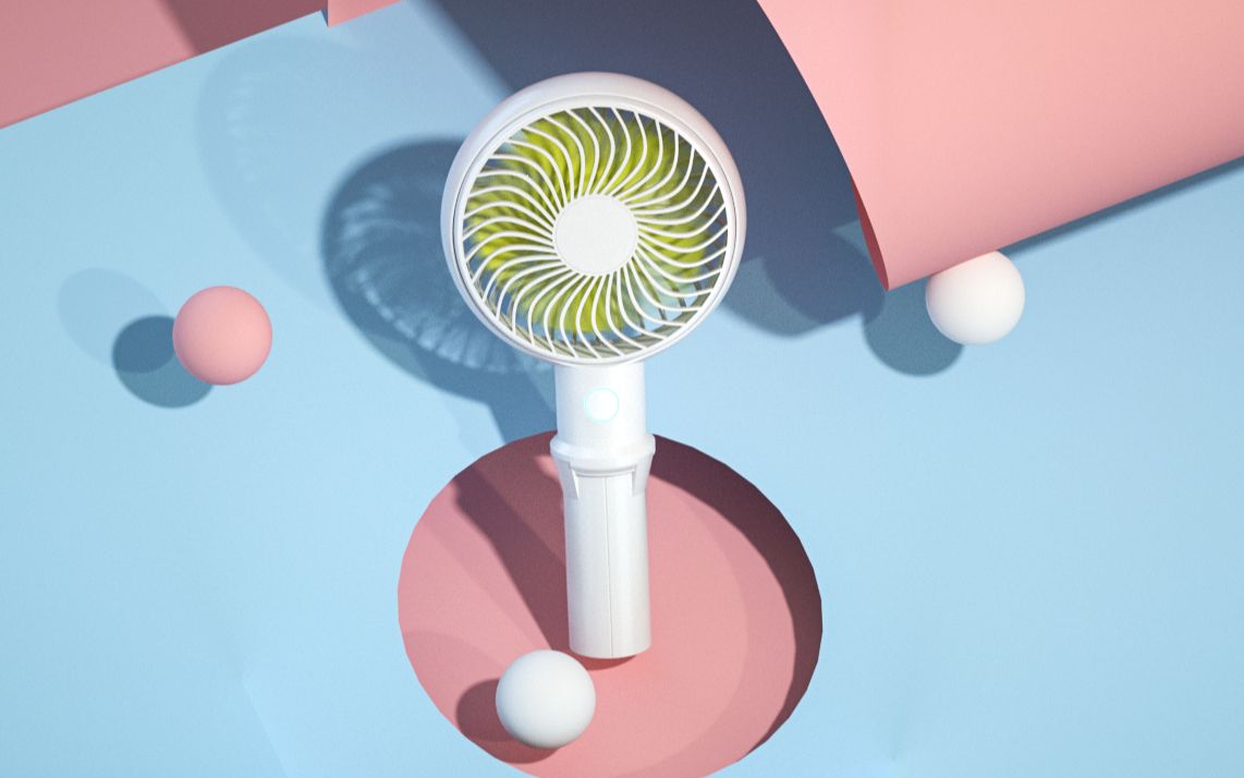 C4D风扇建模+oc渲染