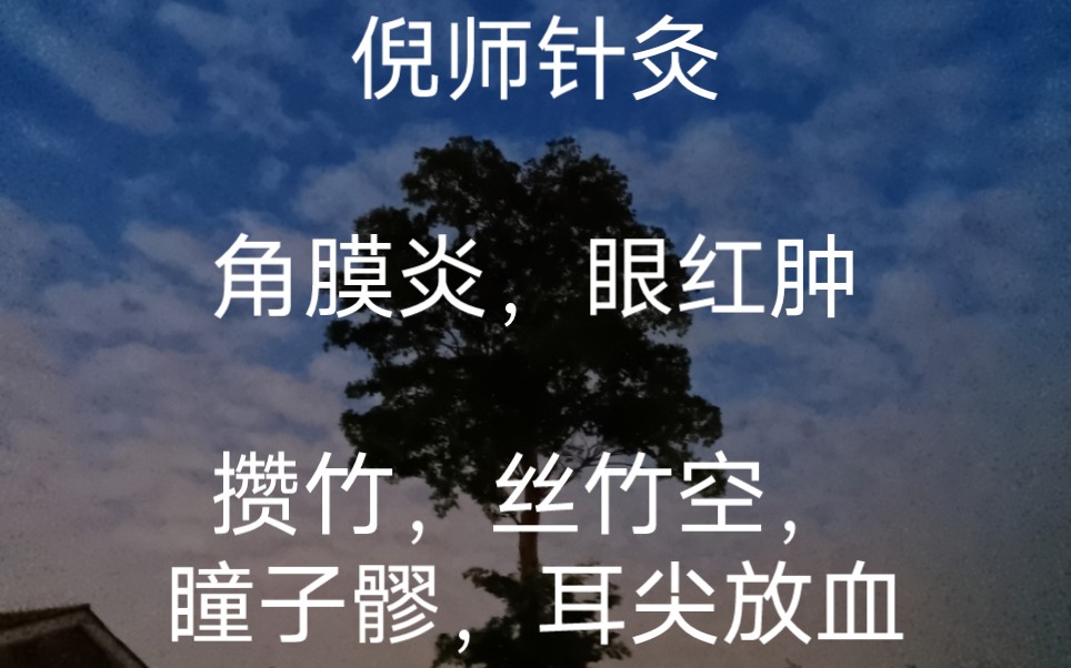 倪海厦:角膜炎,眼睛红肿,在攒竹,丝竹空,瞳子髎,耳尖放血(针灸42经典...