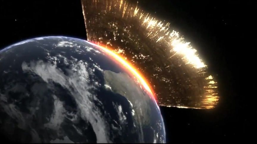 小行星撞击地球的场景,希望不要发生!