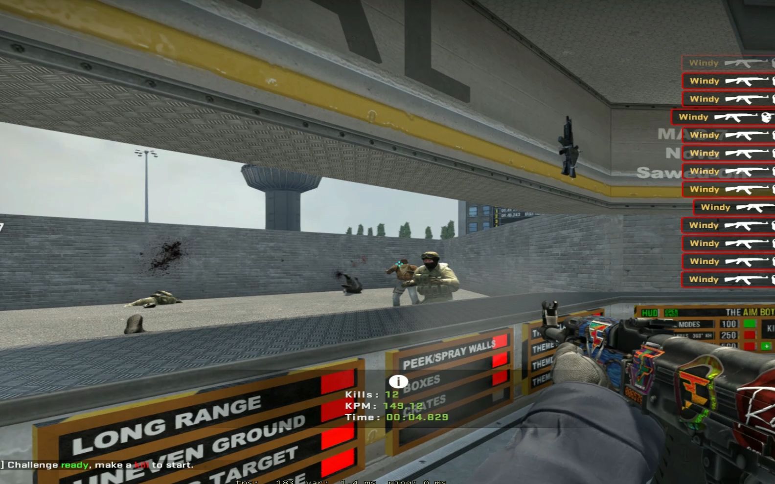 [CSGO]作为一名突破手 需要不断的练习快速定位 一步一停 提高下限