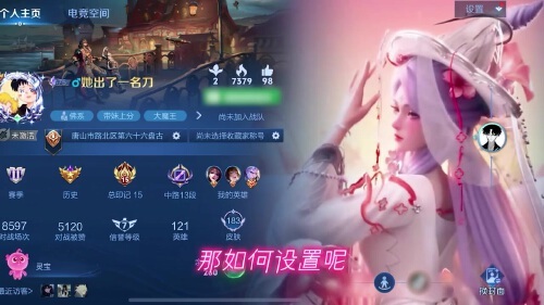 王者如何设置主页动画