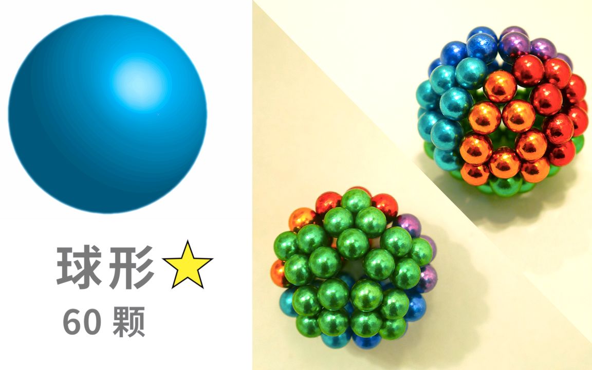 教程125 球体 (并非C60哦) (先看教程009) - 小磁球玩具