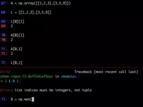 06矩阵操作(Numpy系列-Python深度学习先决条件)