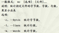 Linux命令 wc 统计行字符等