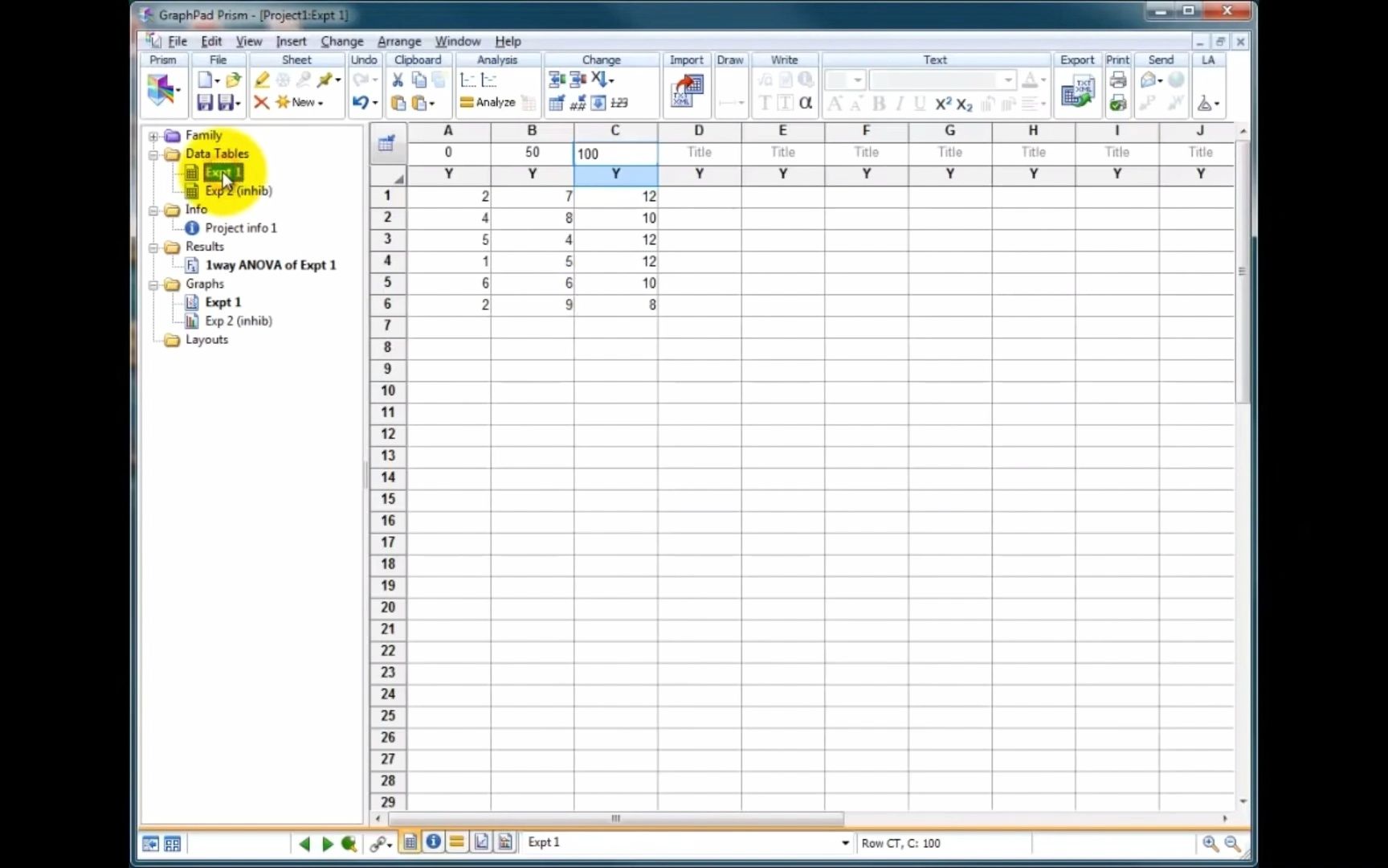 GraphPad使用教程-27 Graphpad Prism - Working with Grouped Data - ...