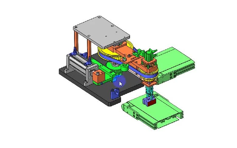自转180公转90度翻转机构设计,齿轮齿条如何实现高精度定位?