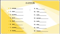 新概念一册lesson7-8课 语法复习视频 名词变复数及be动词用法