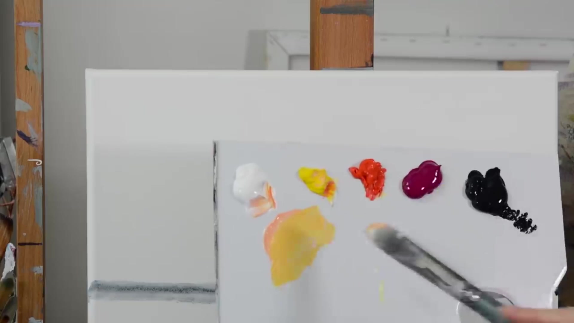 【只是油画】油画零基础入门教程,如何画夕阳