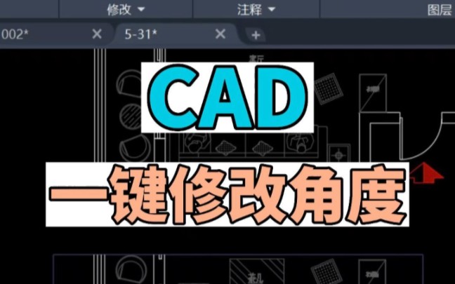 在CAD中如何一键修改角度
