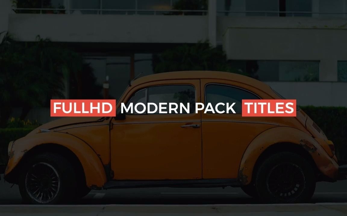 15个现代优雅的动画标题模板