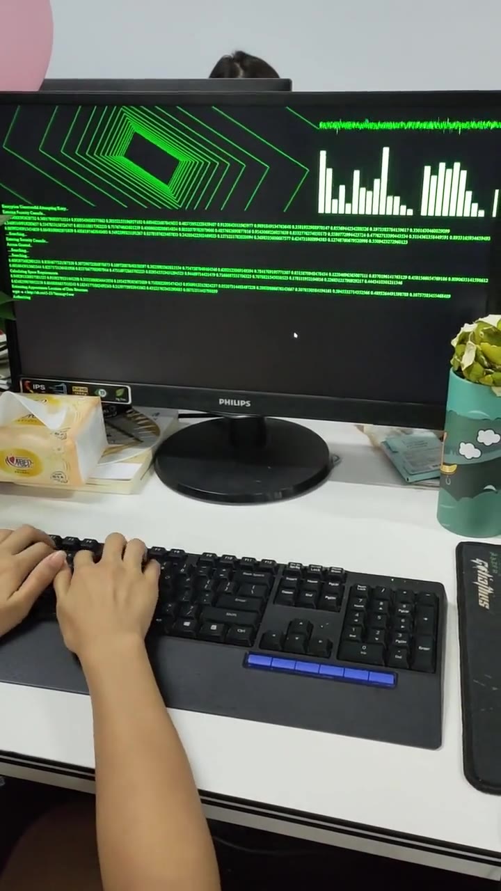 学校机房必备装逼代码 #学校