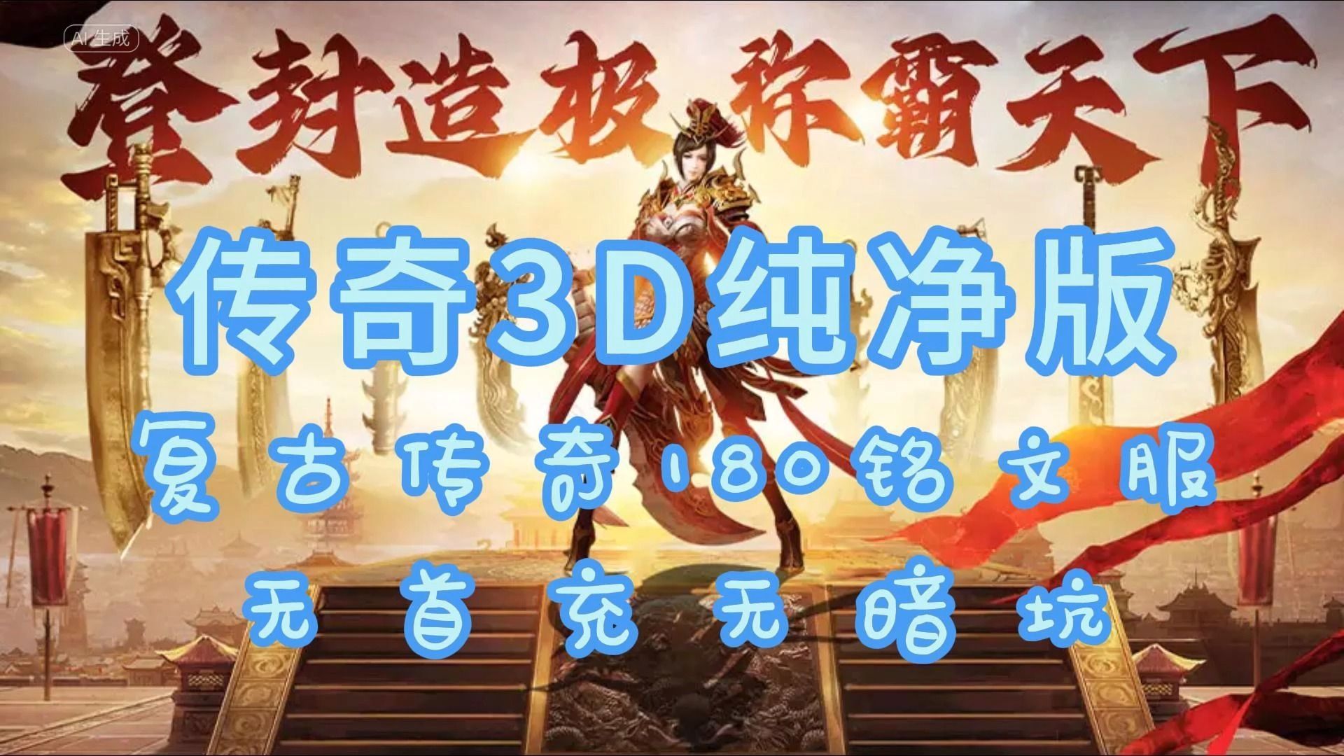 传奇3D纯净版:经典三职业!火爆3D版!180铭文版!_哔哩哔哩bilibili_传奇...