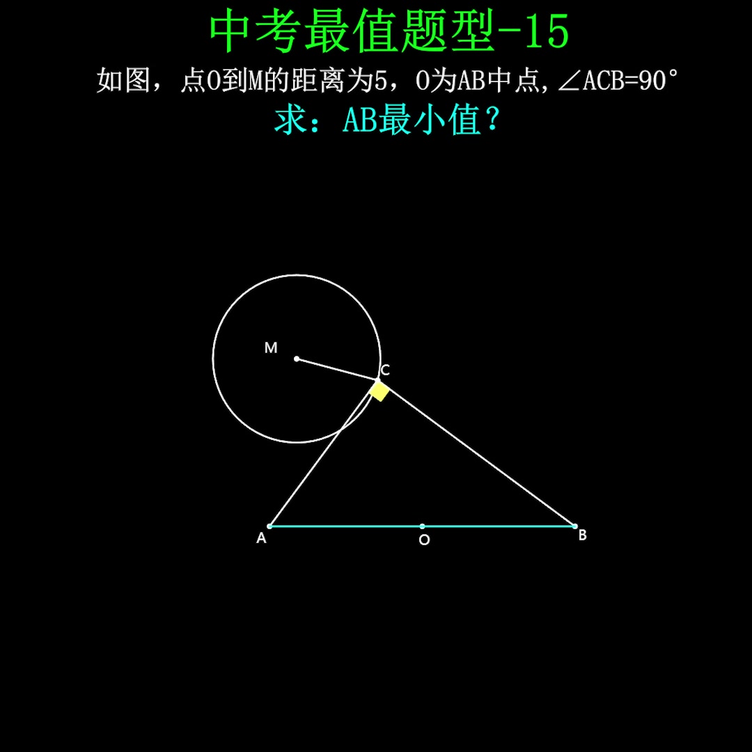 初中数学压轴题轨迹圆#中考数学 #初中数学 #数学思维 #会动的数学 #...