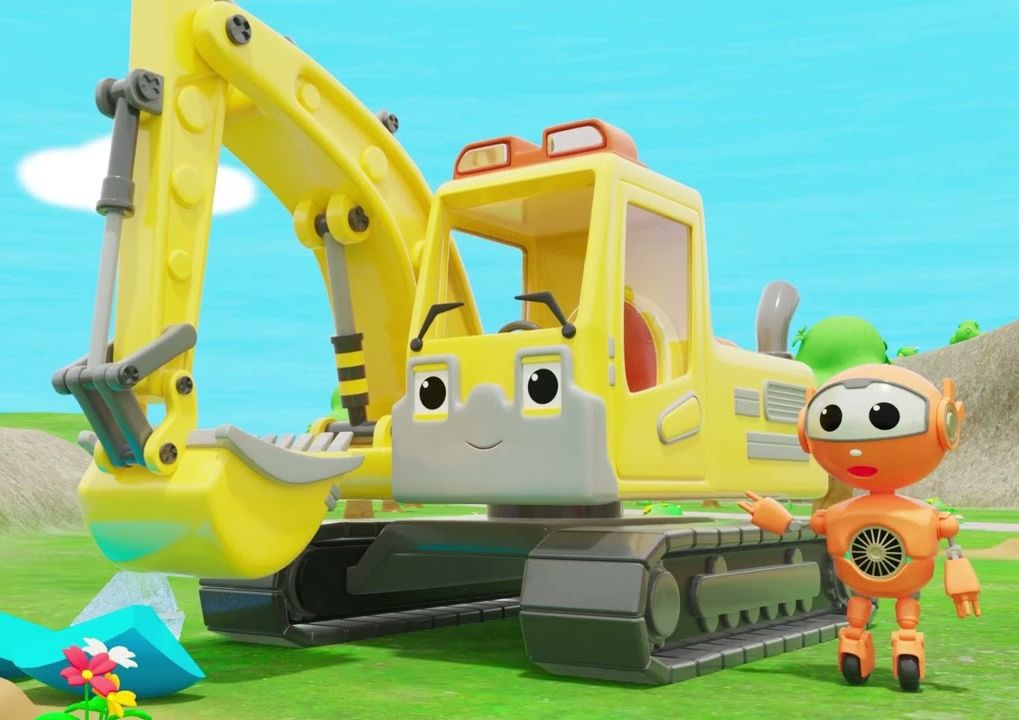 挖掘机和太一来学习数字 早教 益智 育儿 汽车动画