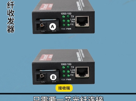 单模单纤收发器与双纤收发器有什么区别?