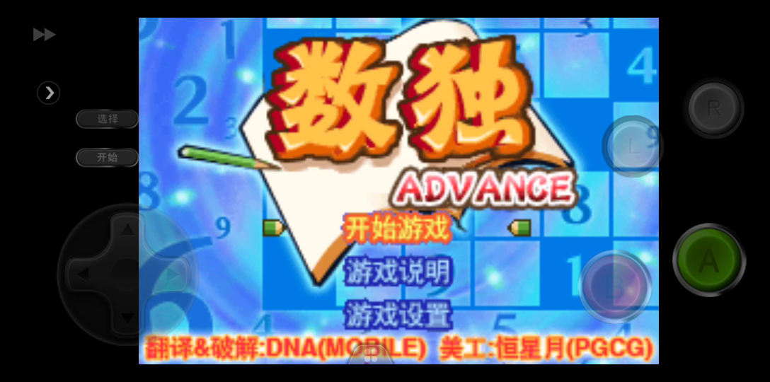 GBA数独难度15第二十二关