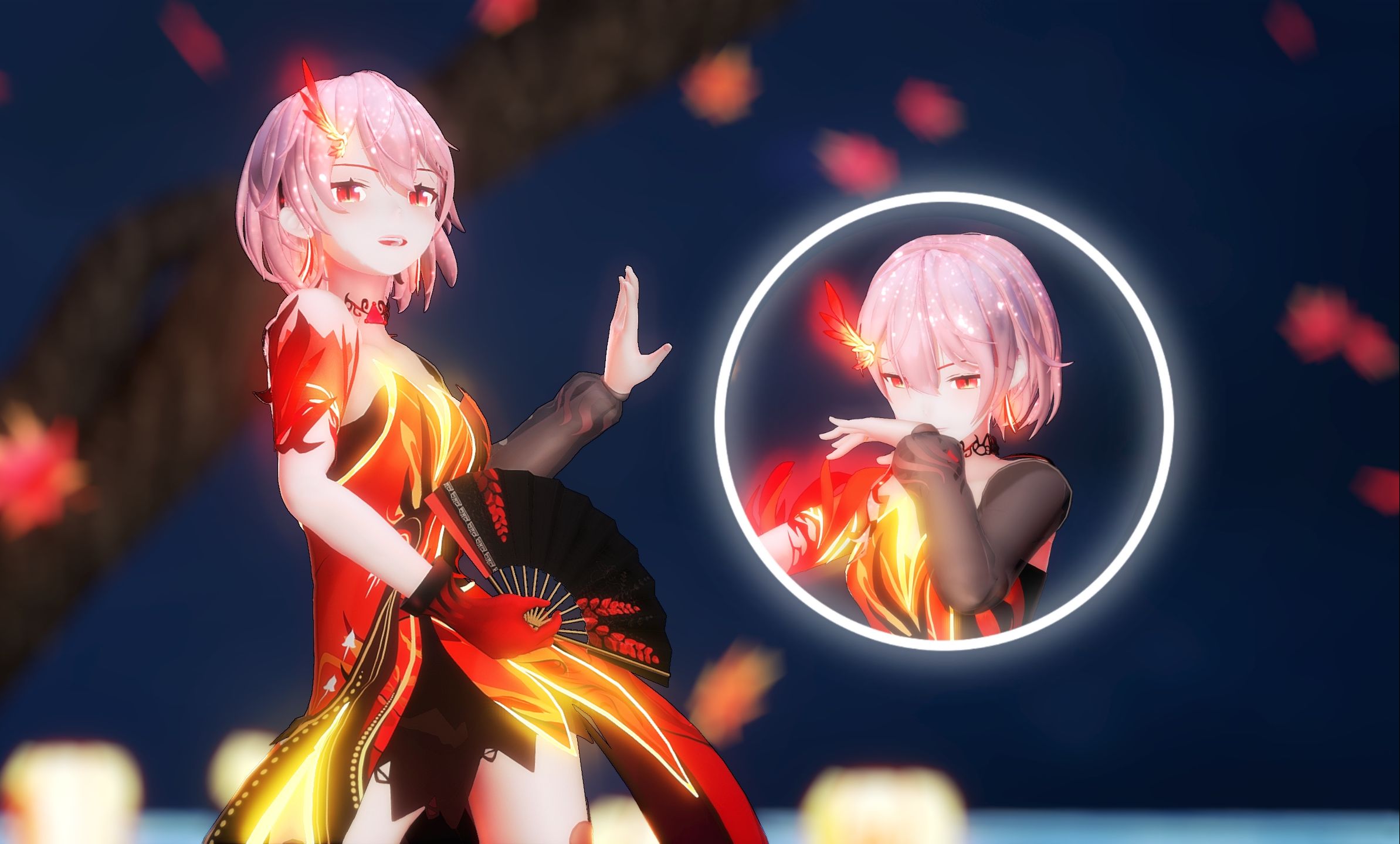 【赤羽MMD】"谁在月下花弄影"|月下