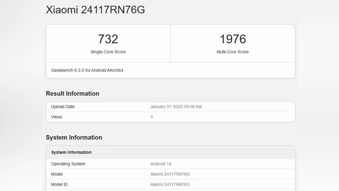 国际版REDMI Note 14 4G跑分曝光:搭载Helio G99 Ultra处理器