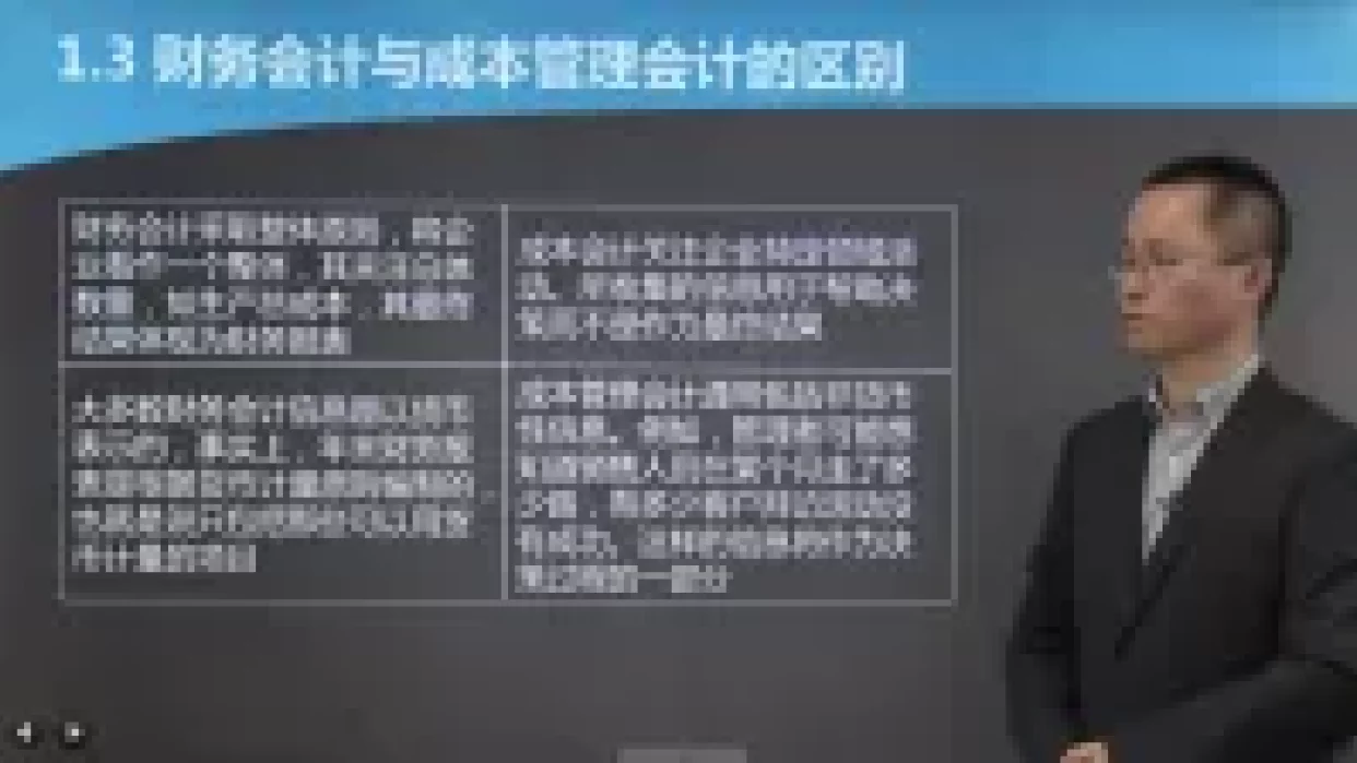 【第02讲】企业成本管理会计-第一章 成本管理会计概述-