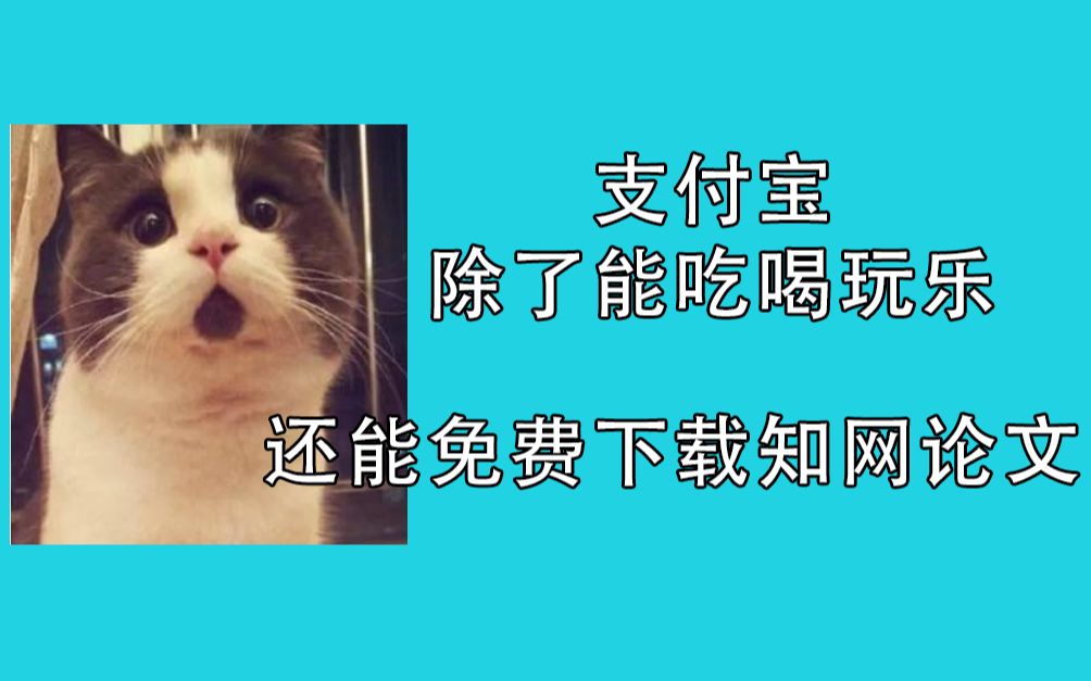大学生必备,支付宝就能免费下载万方、知网论文。